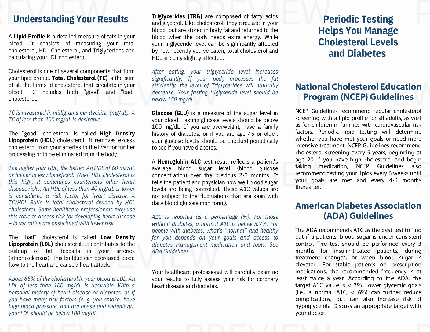 STAT Technologies Results Brochures (50/pack) – Stat Technologies